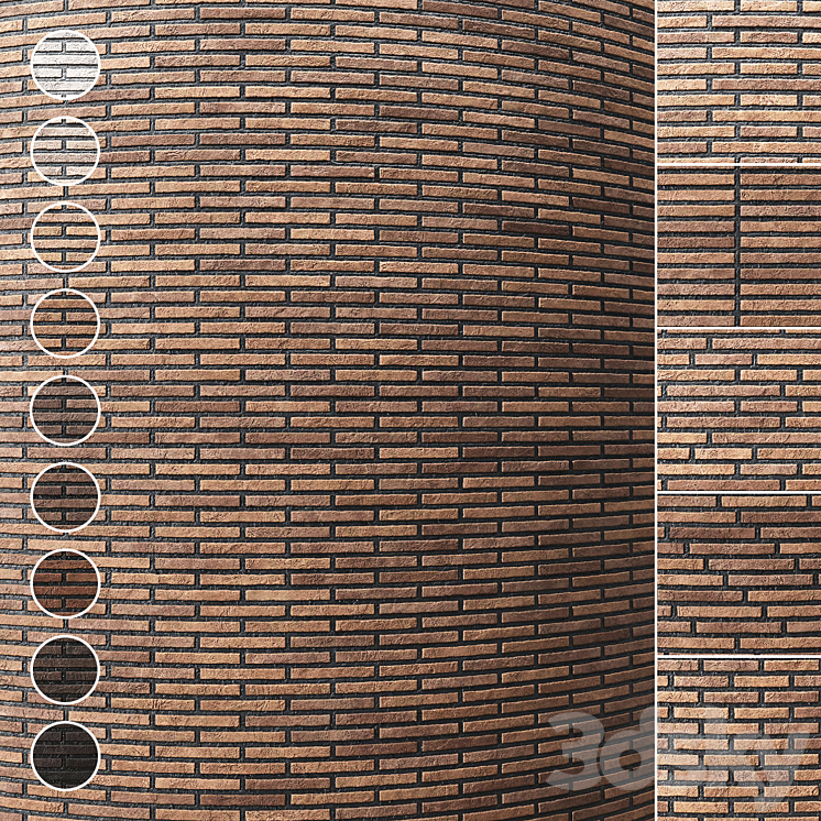 Brick wall 014 - Brick - 3D model