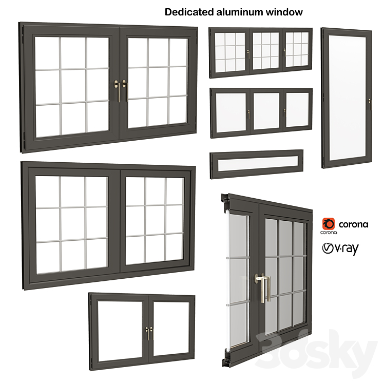 Dedicated aluminum window - Windows - 3D model