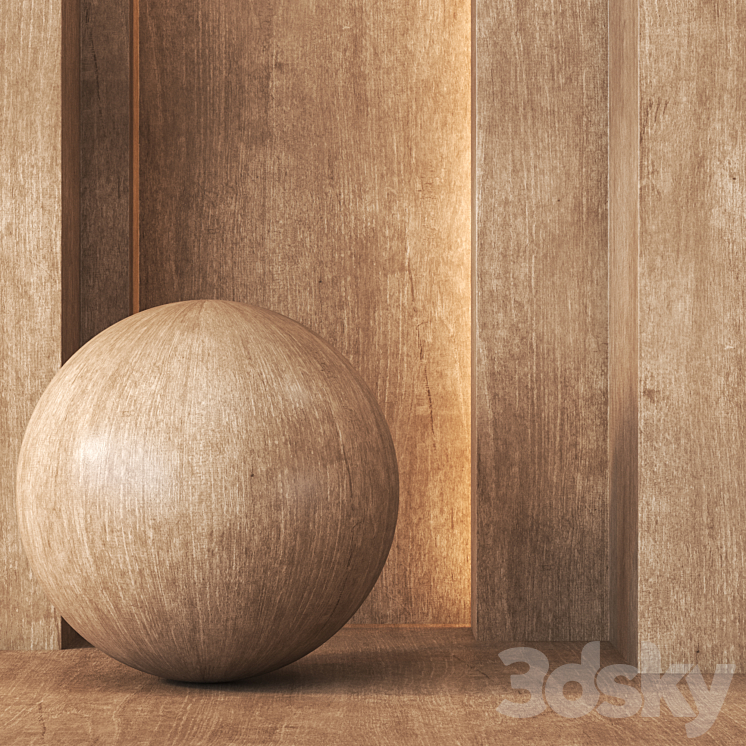 Wood Texture 4K - Seamless - 2 Colors - Wood - 3D model
