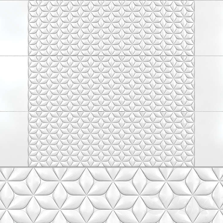 TAU Ceramica Bianchi Brindisi 300x900 - Tile - 3D model