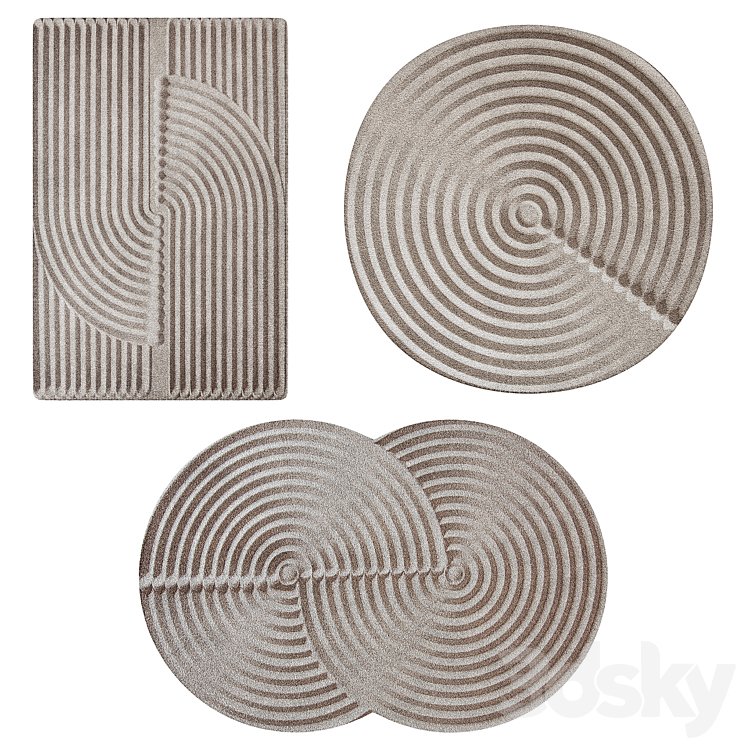 Moooi The Sand Carpet - Carpets - 3D model