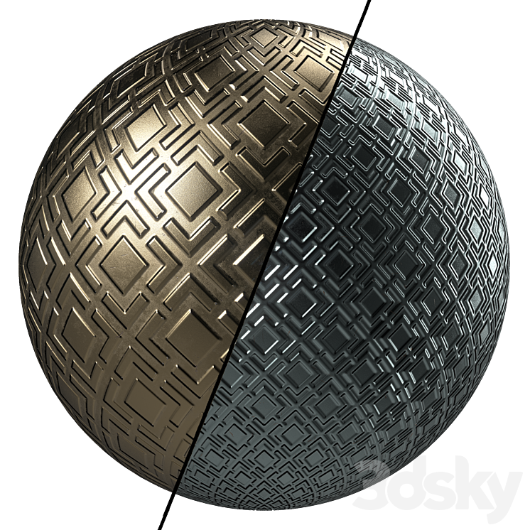 Metal Materials 36- Metal panels By Painting | Pbr 4k Seamless Sbsar ...
