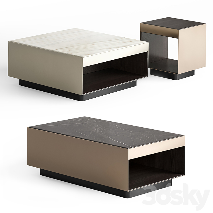 Minotti Hope Coffee Tables - Table - 3D model