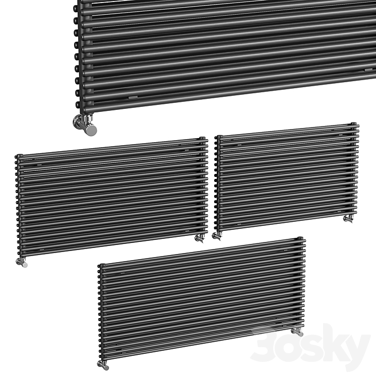Zehnder Kleo Horizontal Tube Radiator - Towel rail - 3D model