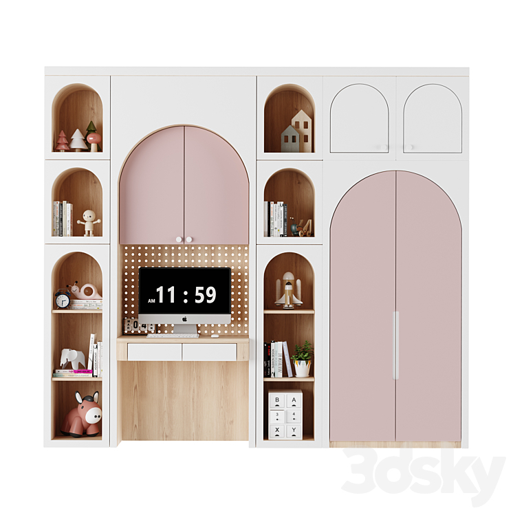 Children's wardrobe 53 - Wardrobe - 3D model