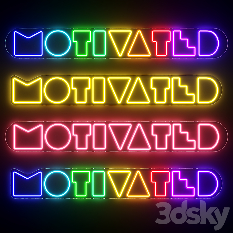 Motivated Neon Signs - Neon - 3D model