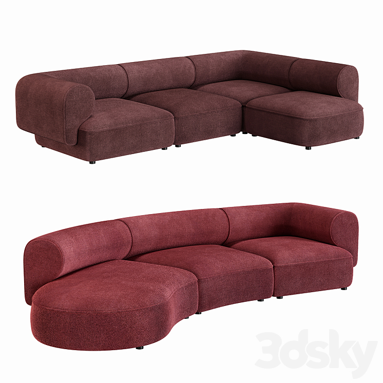 NATUZZI ITALIA MELODY - Sofa - 3D model