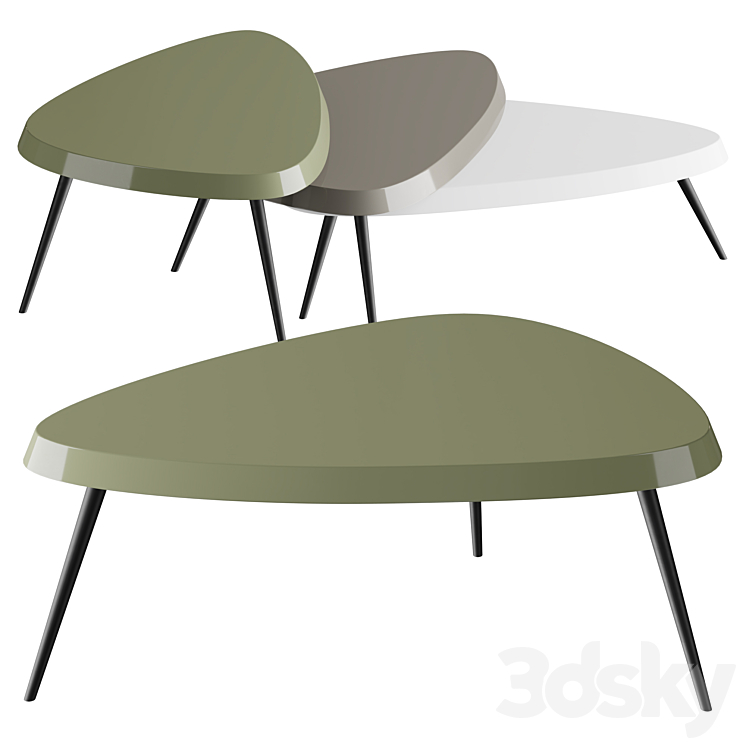 Cassina Mexique Outdoor Table Table 3d Model