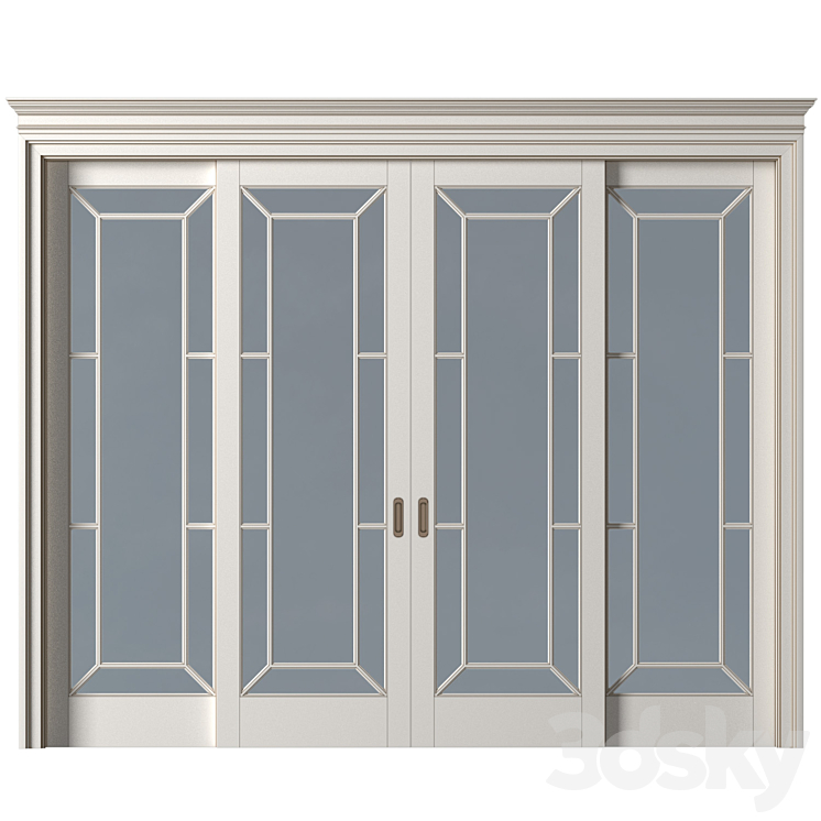 Interior sliding doors in classic style. French Art Deco Sliding ...