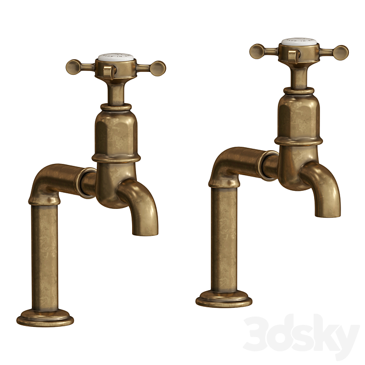 Aged Brass Mayan Taps by deVOL - Faucet - 3D model
