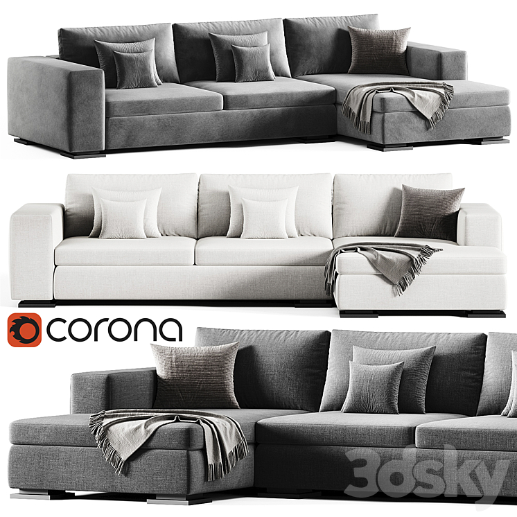Jack Corner Sofa By Giuliomarelli - Sofa - 3D model