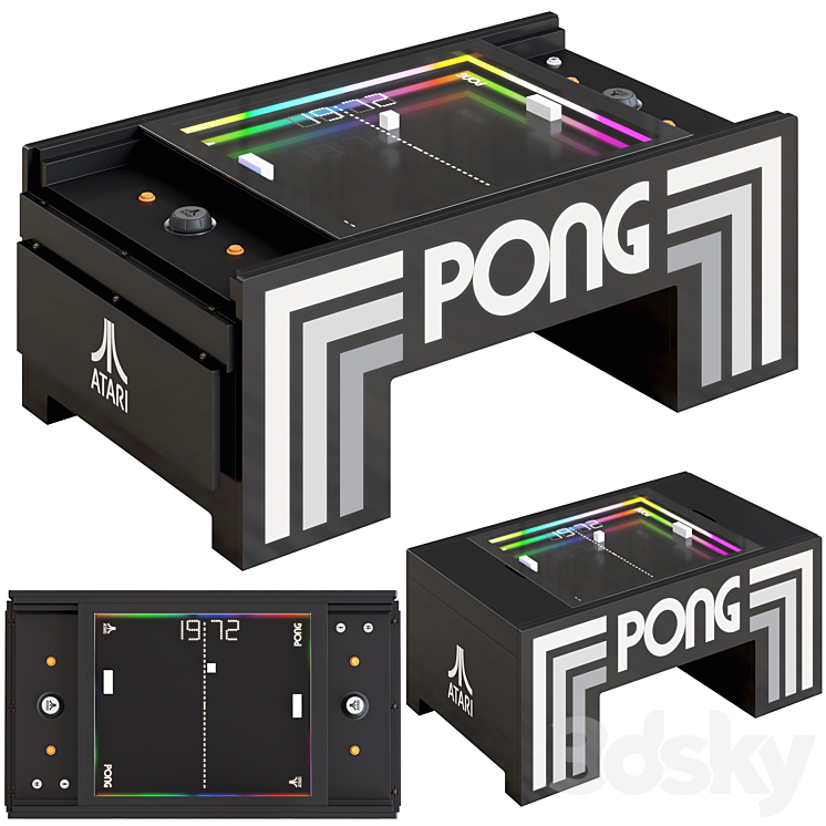 Atari PONG Coffee Table - Sports - 3D model