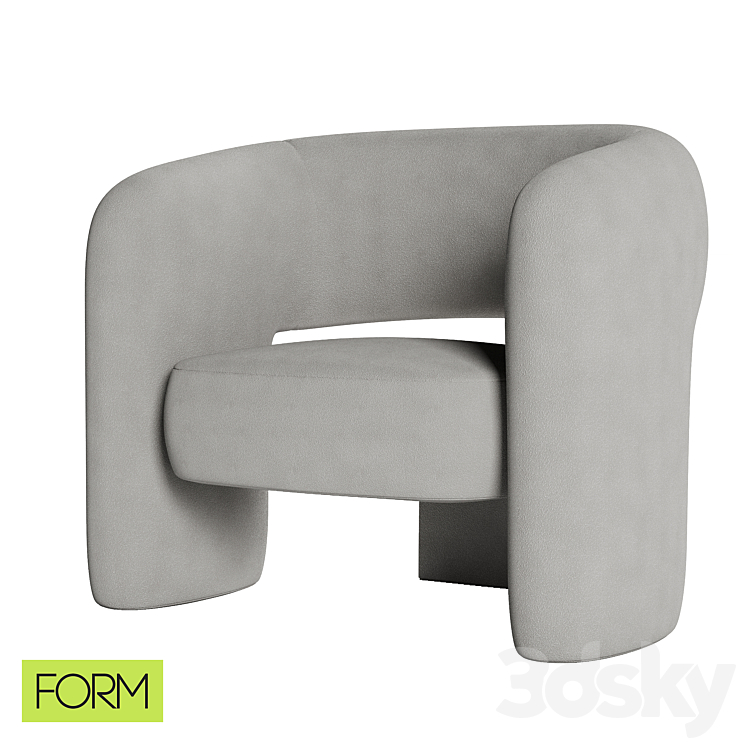 Barkley OM - Arm chair - 3D model