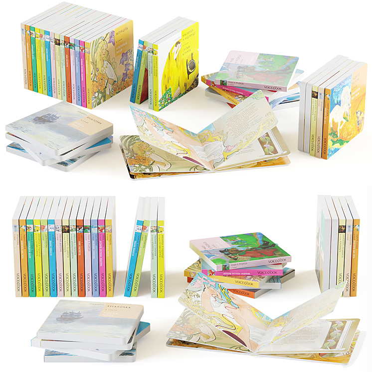 Children's books in 4k resolution - Books - 3D model