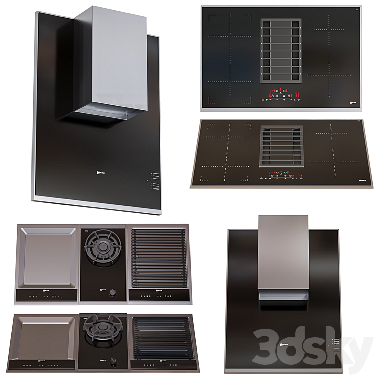 neff appliance set2 - Kitchen appliance - 3D model