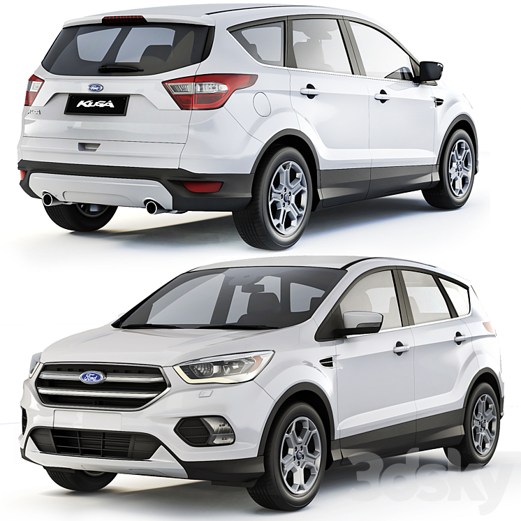 Ford Kuga 2018 - Transport - 3D model