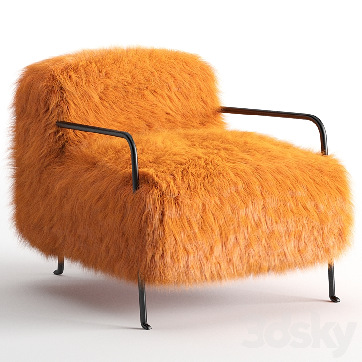Baxter Bruxelles Armchair - Arm chair - 3D model