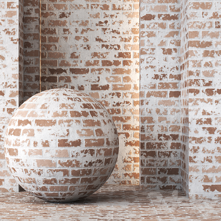 Vintage Brick Texture 4K - Seamless - Brick - 3D model