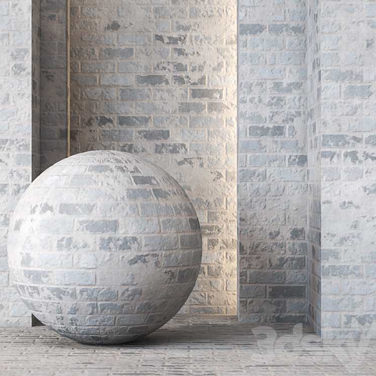 Vintage Brick Texture 4K - Seamless - Brick - 3D model