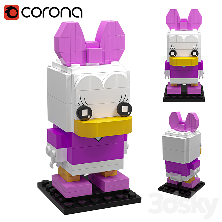 Lego Daisy Duck - Toy - 3D model