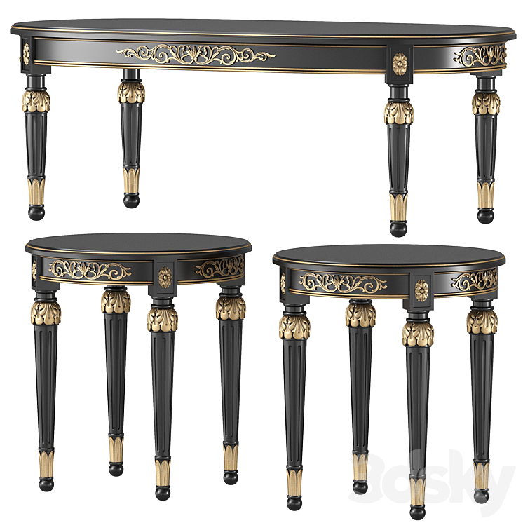 versace home vanitas coffee tables - Table - 3D model