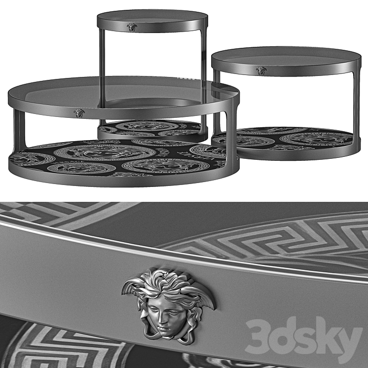 VERSACE HOME Medallion Coffee Table - Table - 3D model