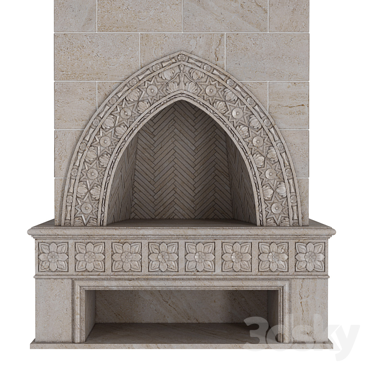 Moroccan fireplace - Fireplace - 3D model