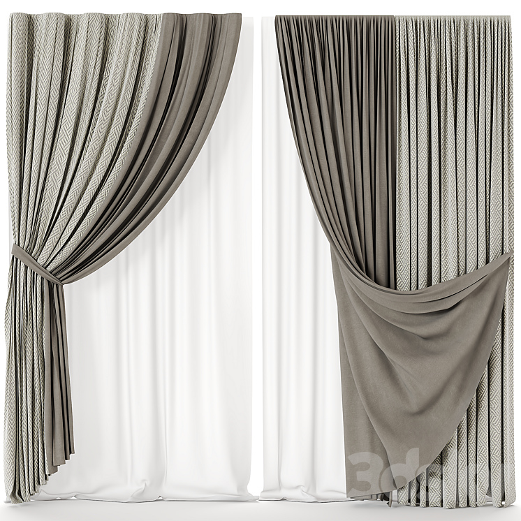 Curtain for Interior 007 - Curtain - 3D model Curtain for Interior 007 - Curtain - 3D model
