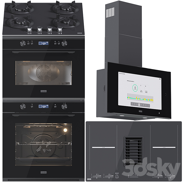Franke collection of appliances_set 1 - Kitchen appliance - 3D model