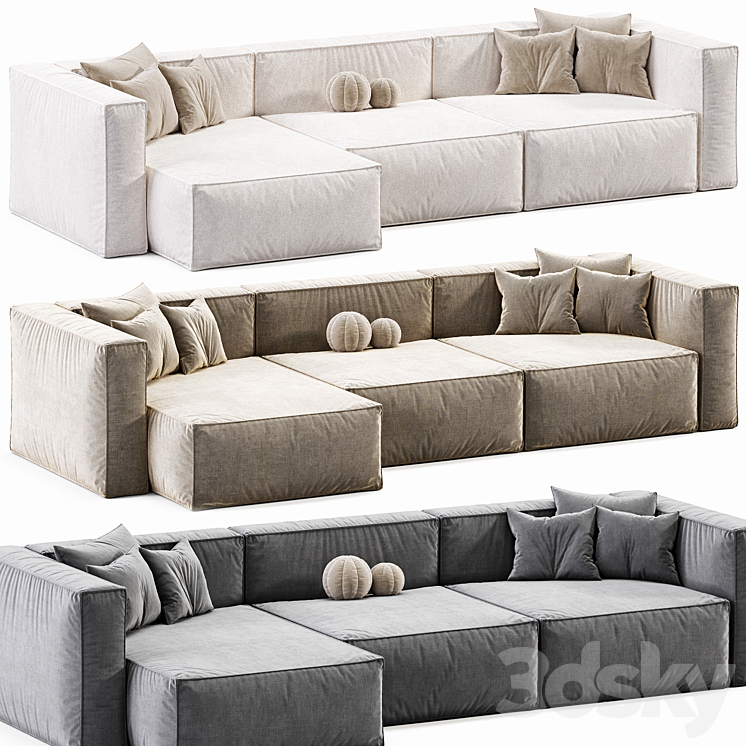 Bolia Modular Leather Sofa By Cosima - Sofa - 3D model