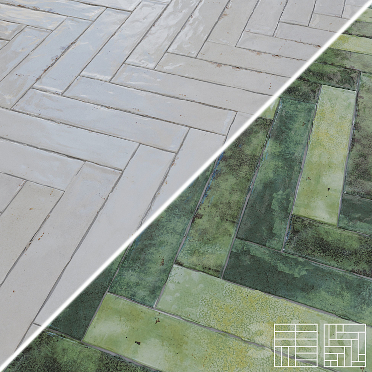 Ceramic wall tiles DNA ENAMEL 5x25 cm - Tile - 3D model