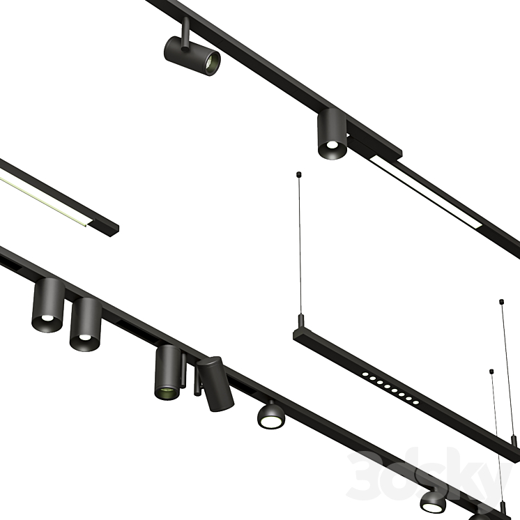 Modular Lighting Instruments - Technical lighting - 3D model