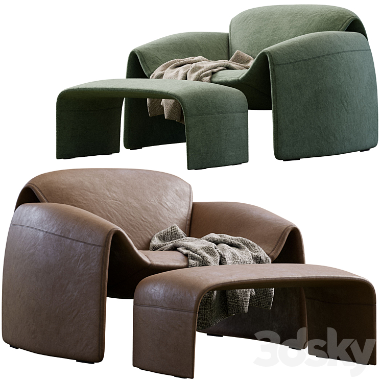Le Club Armchair By Poliform - Arm chair - 3D model