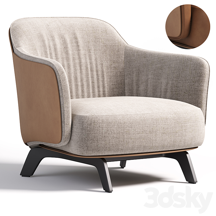Poliform Kaori Armchair Set - Arm chair - 3D model