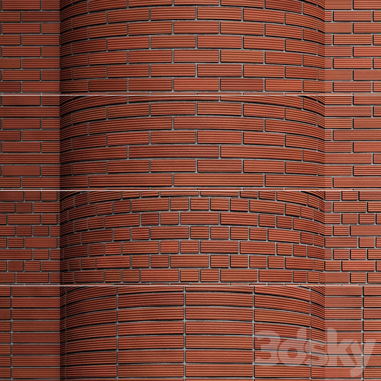 Brick wall 001 - Brick - 3D model