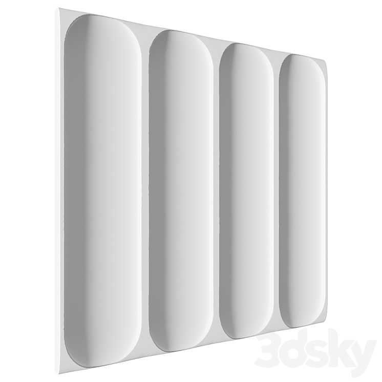 3D panel No. 296 - Decorative plaster - 3D model