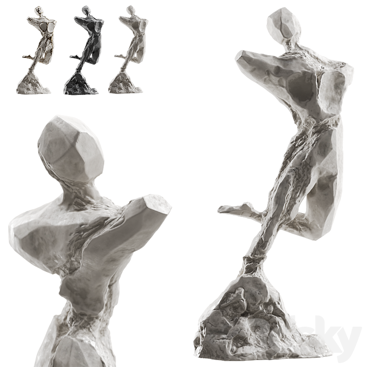 Sculpture Abstract human 01 - Sculpture - 3D model
