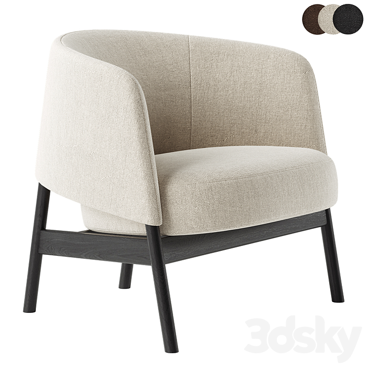Collar Lounge Chair by Bensen - Arm chair - 3D model