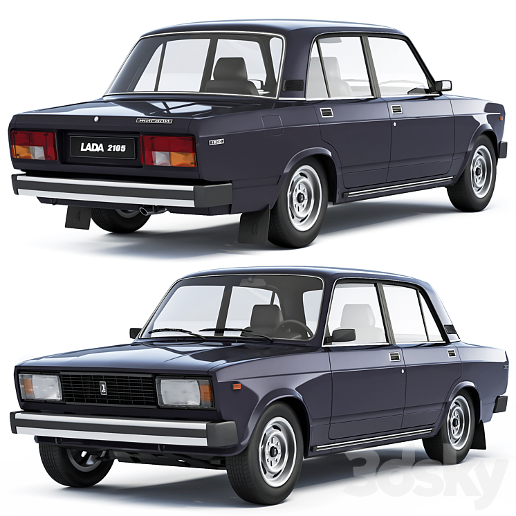 VAZ Zhiguli 2105 1980 - Transport - 3D model