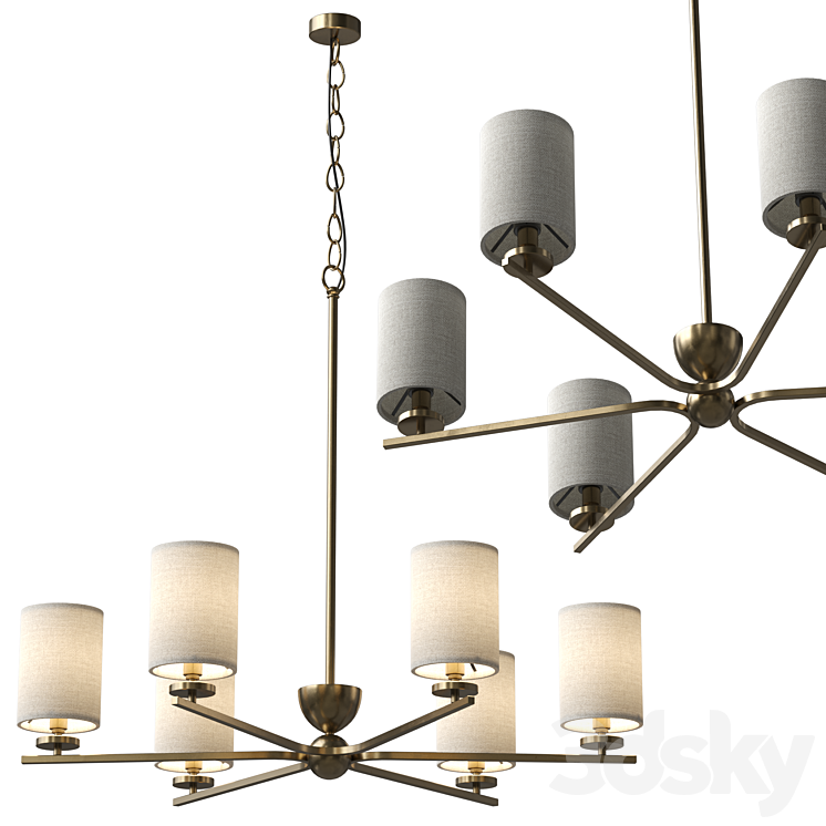 Porta Romana - Clare - Pendant light - 3D model