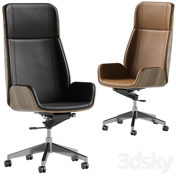 TopChairs Crown King - Office furniture - 3D model