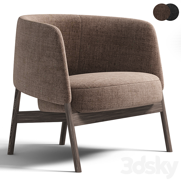 Collar Lounge Chair by Bensen - Arm chair - 3D model