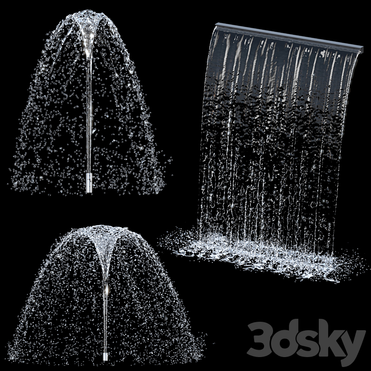 Waterfall fountains 039 - Other - 3D model