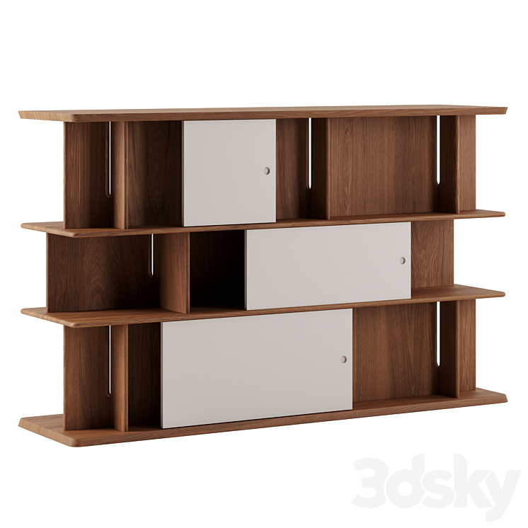 Intersection Bookcase by LA MANUFACTURE - Rack - 3D model Intersection Bookcase by LA MANUFACTURE - Rack - 3D model