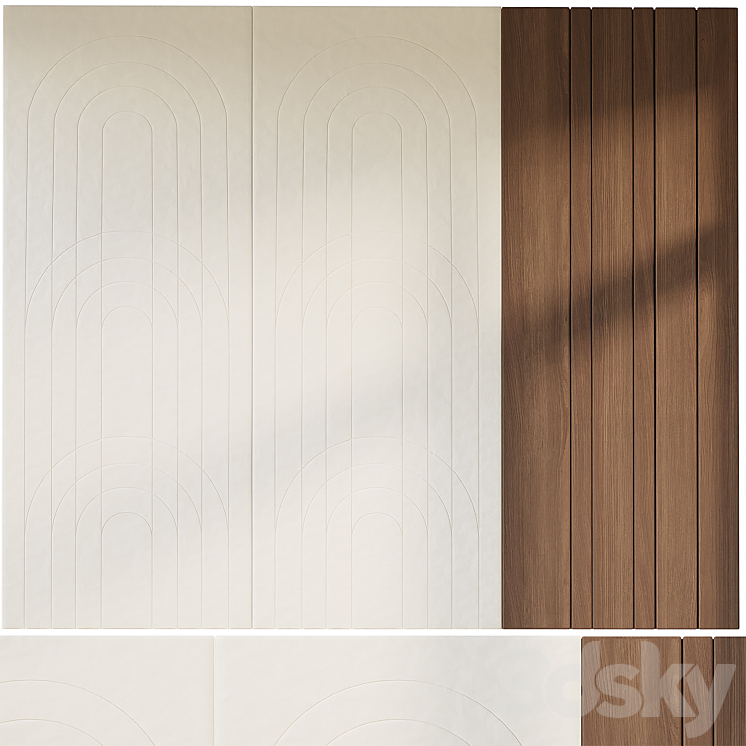 EchoPanel Empire wall panel - 3D panel - 3D model