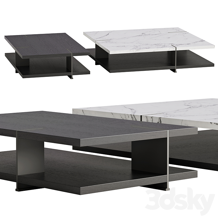 Poliform coffee tables BRISTOL - Table - 3D model