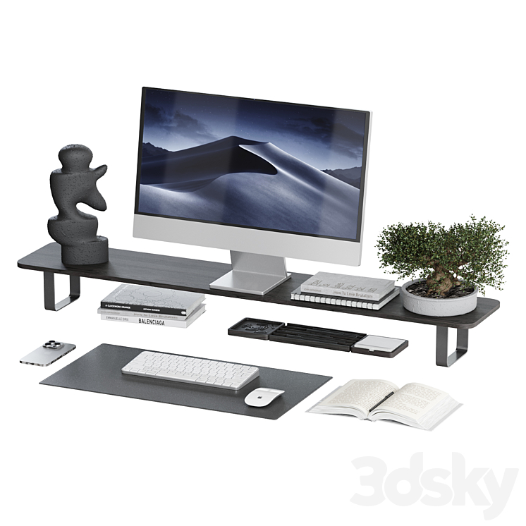 Decorative set for desktop - Decorative set - 3D model