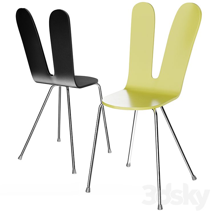 MARUNI Rabbit Ear chair by SANAA - Chair - 3D model