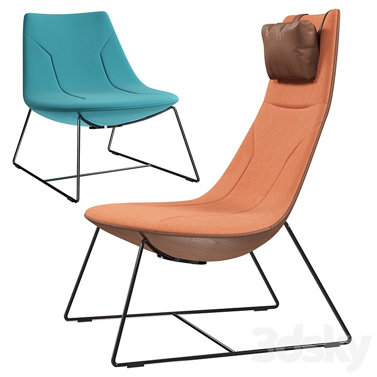 Armchair Profim Chic Lounge (two options) - Arm chair - 3D model