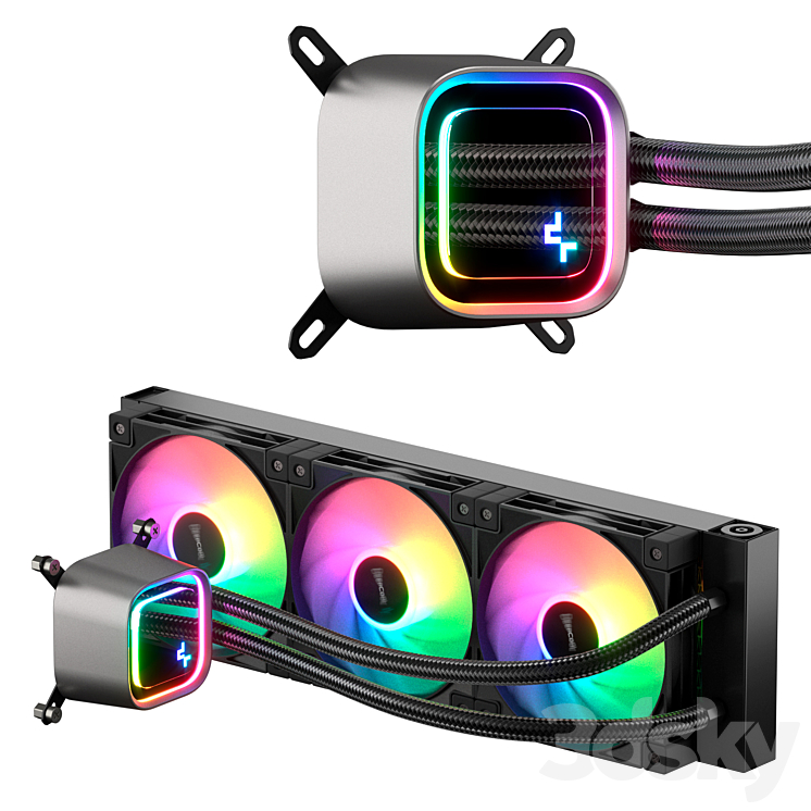 DeepCool LS520 and LS720 - PC & other electronics - 3D model